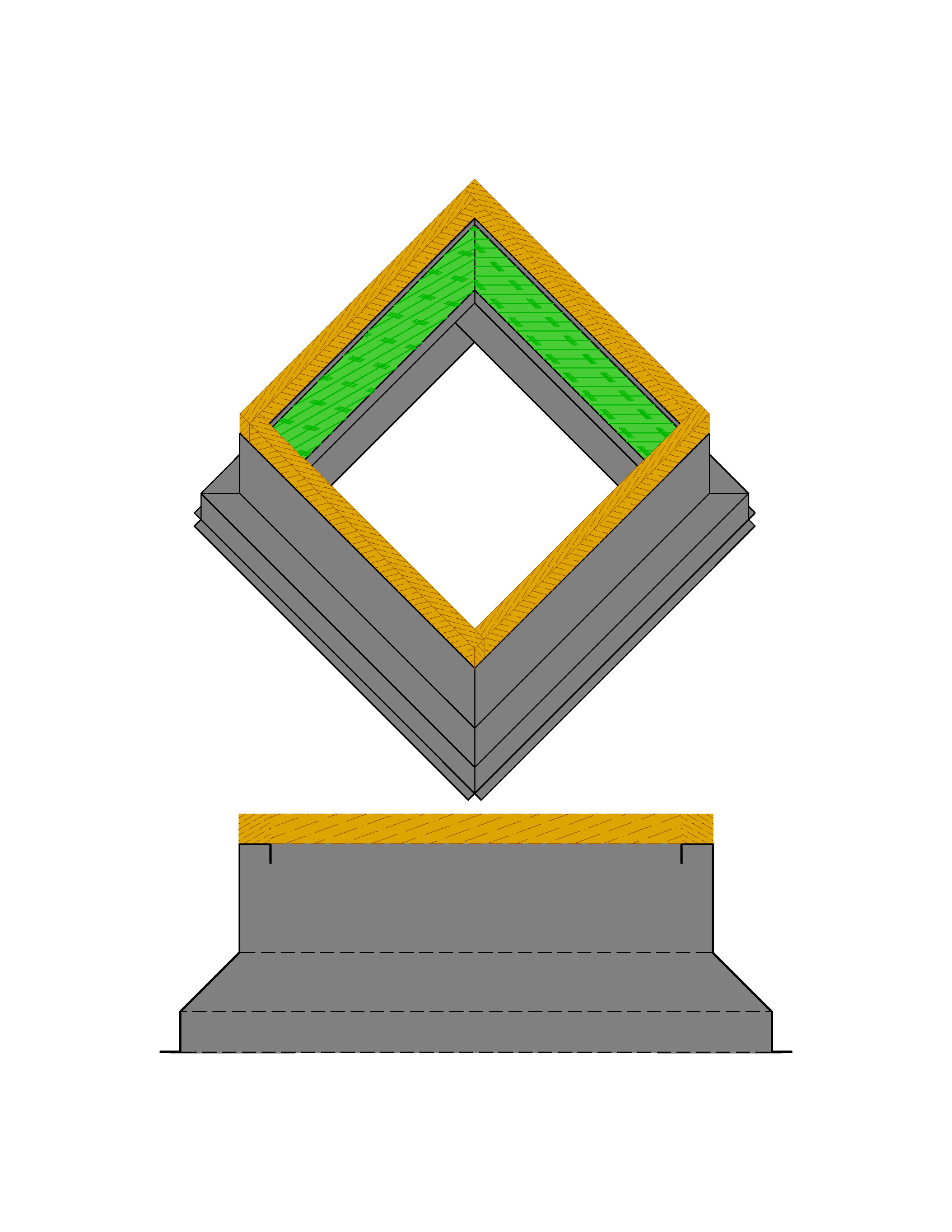 Raise Canted Roof Curb - Complete Curbs