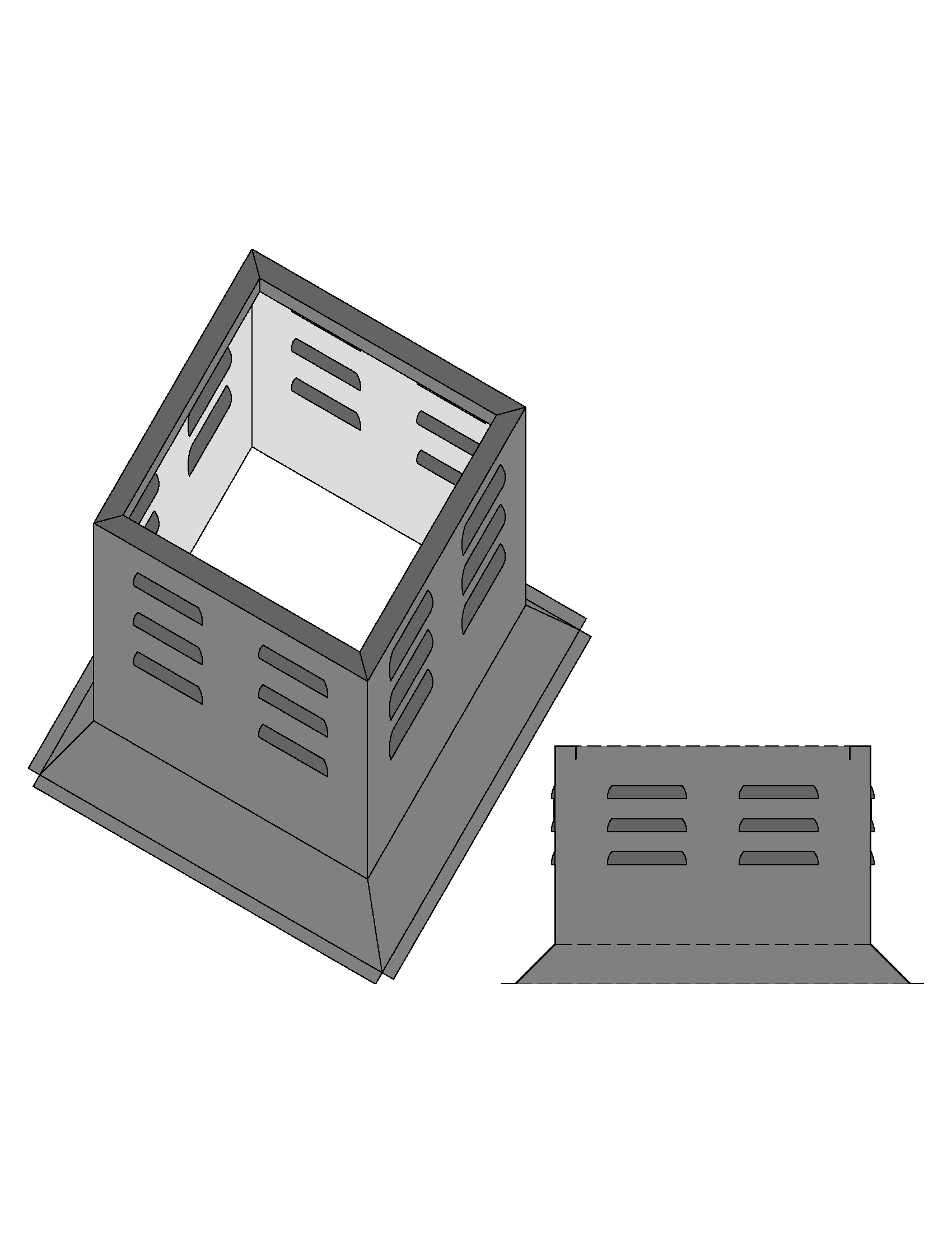 Vented Restaurant Canted Curb - Complete Curbs