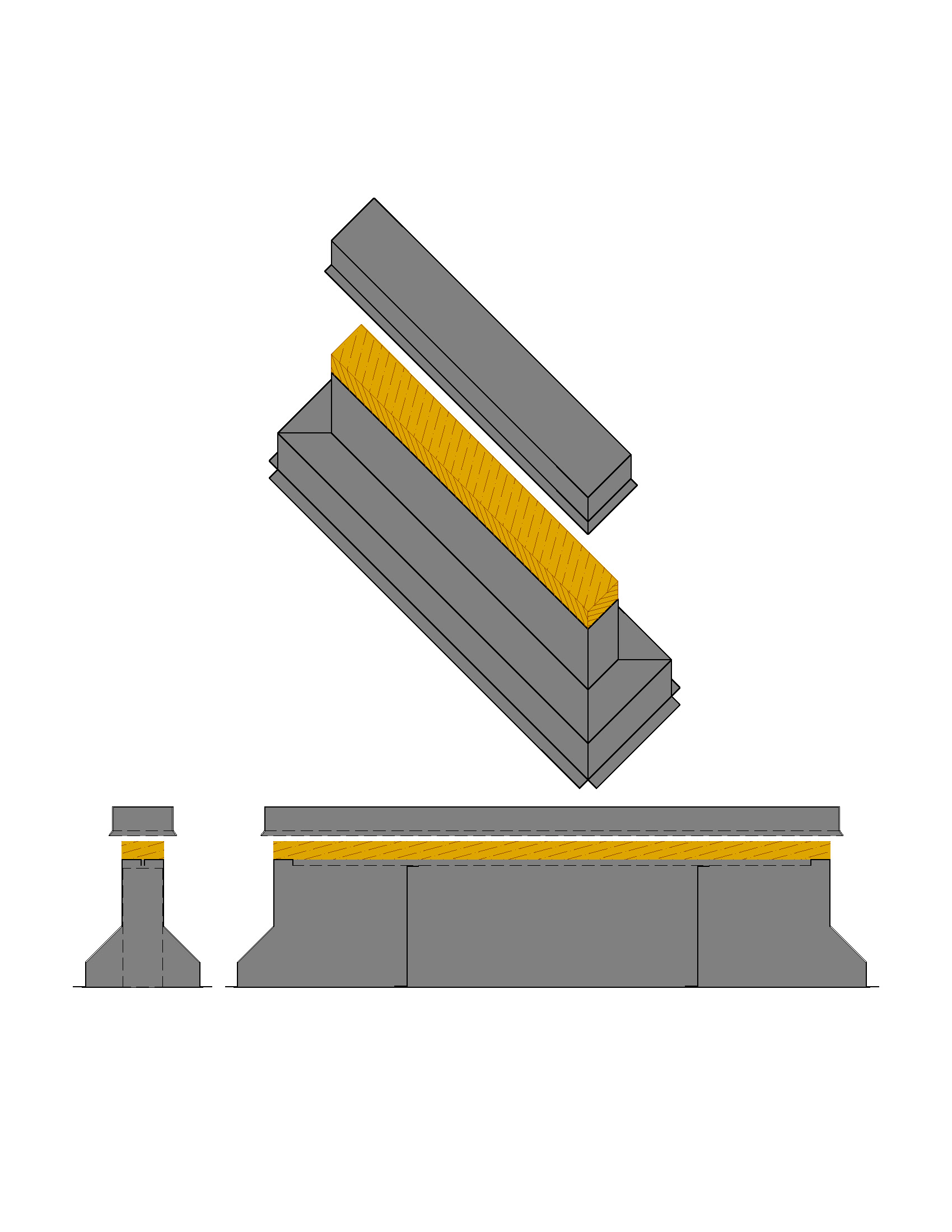 Raise Canted Equipment Support - Complete Curbs