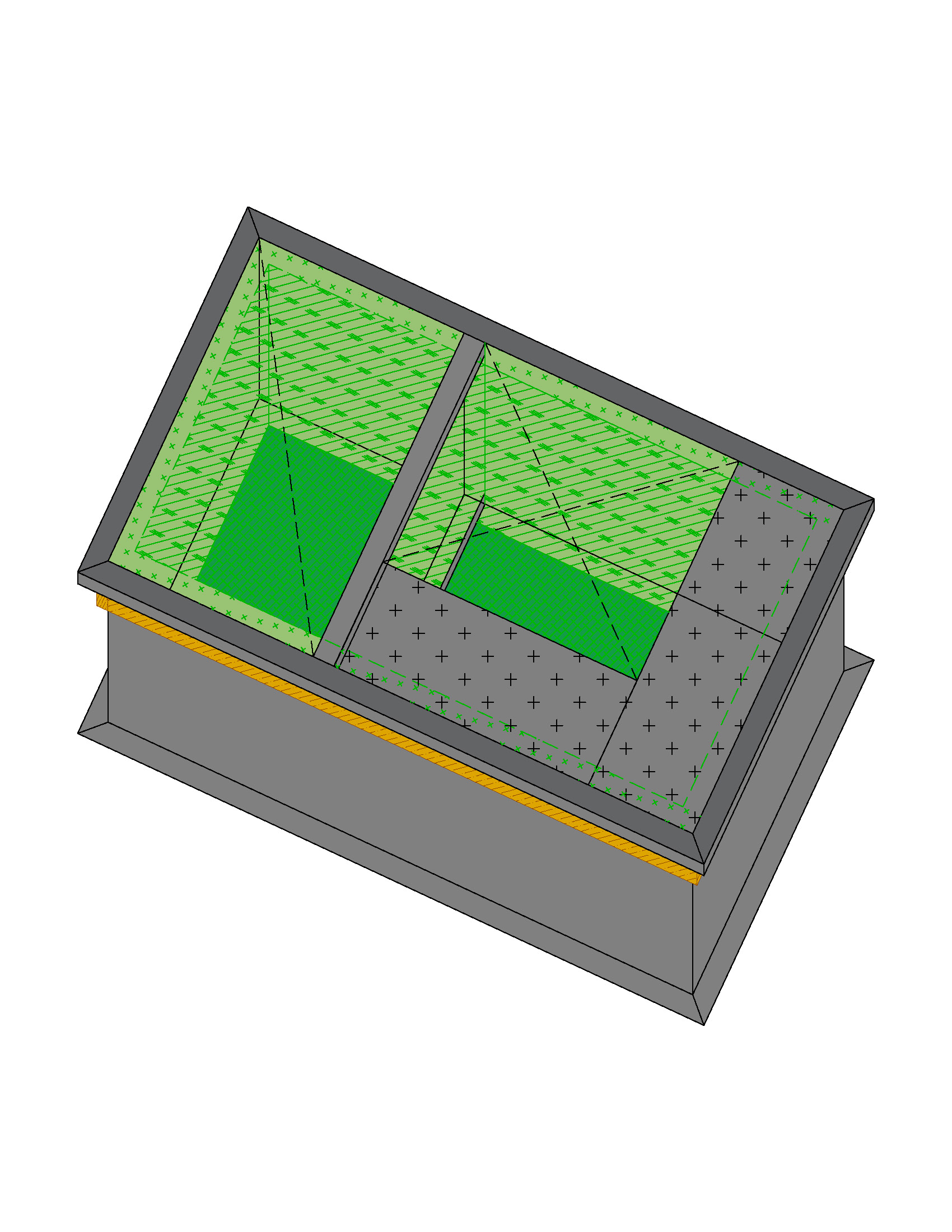 Solid Bottom Package Curb - Complete Curbs