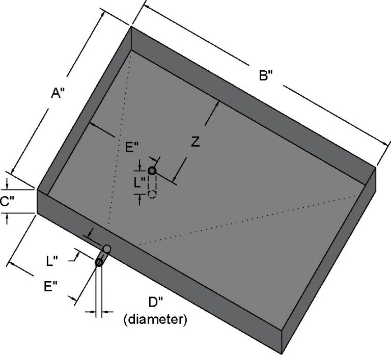Drain Pan - Complete Curbs