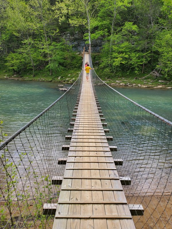 Inviting and Intimidating | The Ritner Swinging Bridge - Kentucky Living